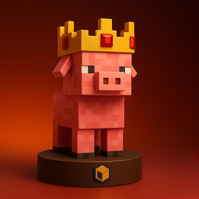 Pig With Crown - Etsy
