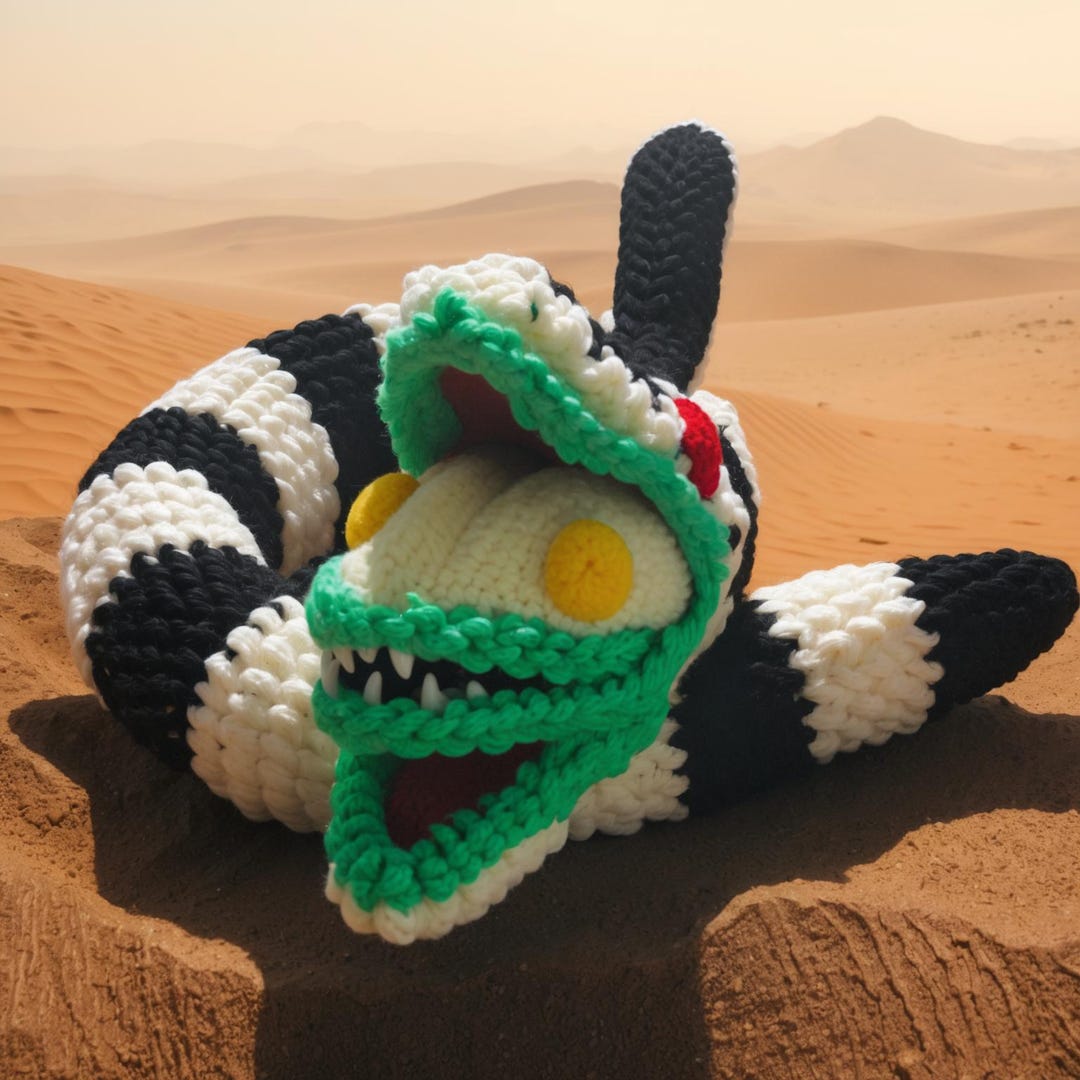 Knitting Pattern – Sandworm Crochet Plush | Amigurumi PDF Tutorial Toy ...