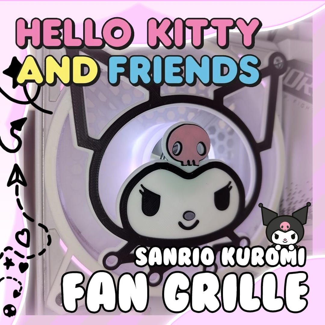 Sanrio Kuromi Fan Grille / Fan Cover 120mm - 140mm - Etsy