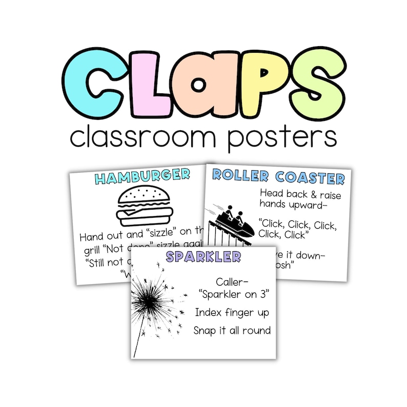 AVID Clap Posters for Any Grade | Back to School Classroom Decor | Fun ...
