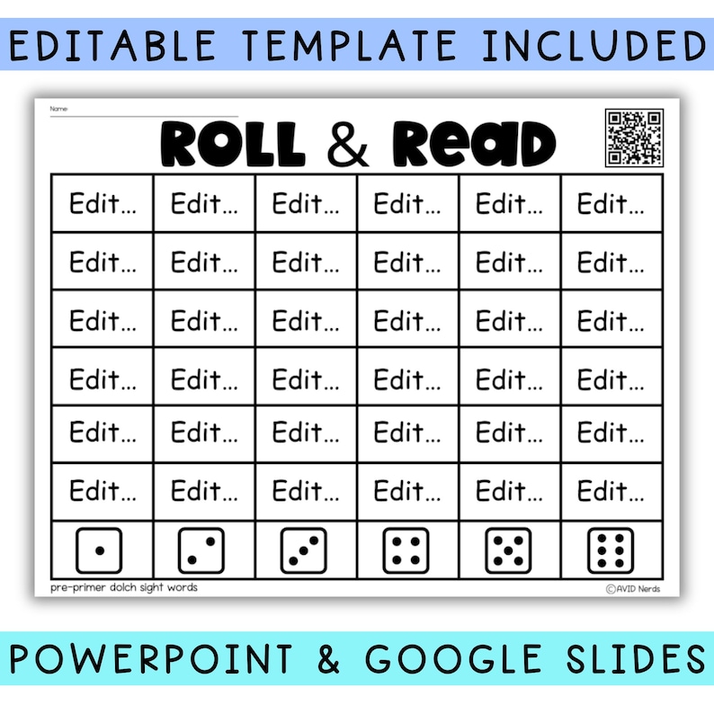 Nonsense CVC Words Phonics Worksheets | Roll and Read Games for ...