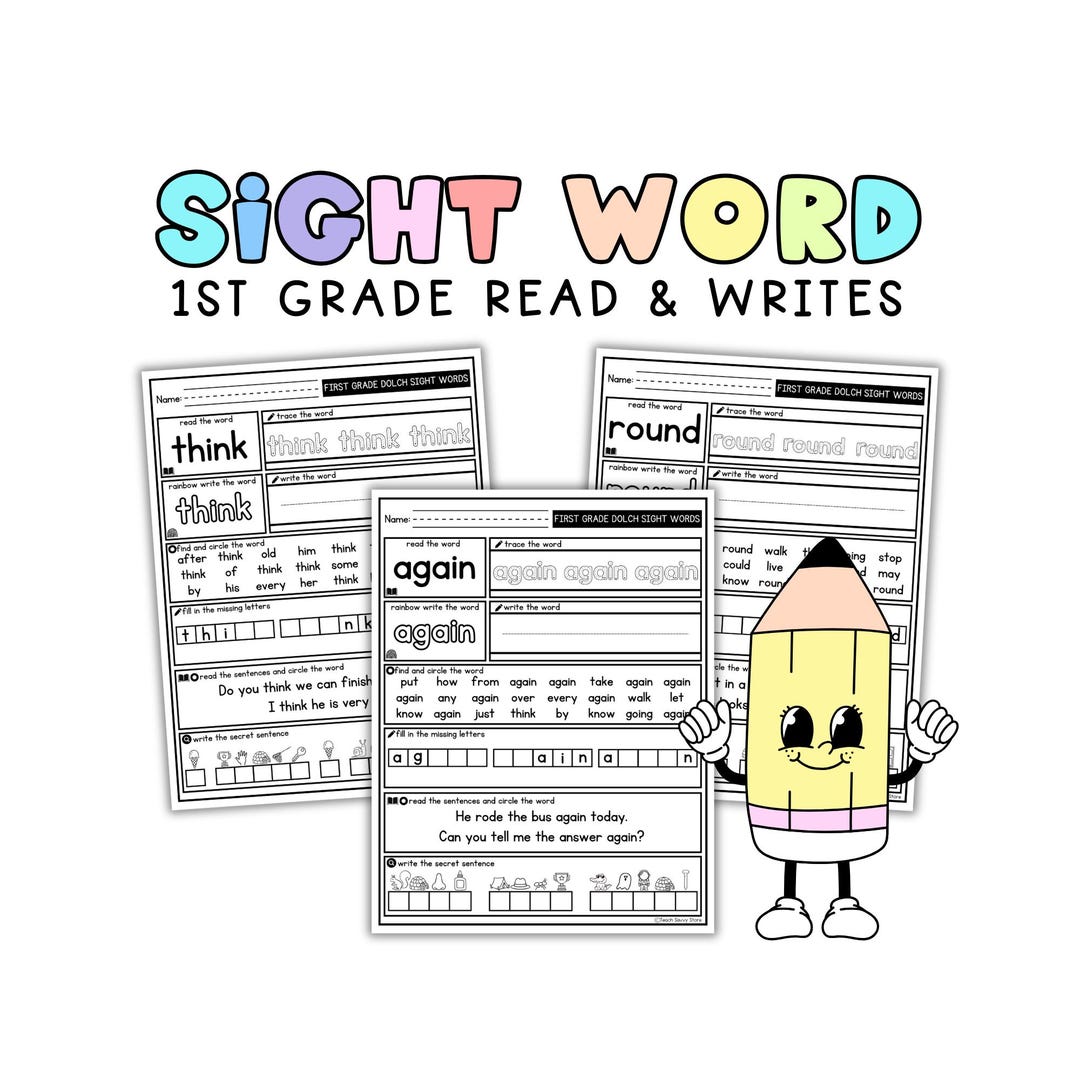First Grade Dolch High-frequency Sight Words | Read & Write Homeschool ...