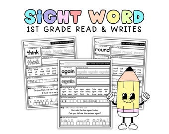 First Grade Dolch High-frequency Sight Words | Read & Write Homeschool ...