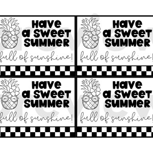 Beach Theme End-of-year Gift Tags | Tropical Summer Student & Staff ...