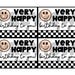 Back to School Checkered Smiley Birthday Gift Tags | Students, Teachers ...