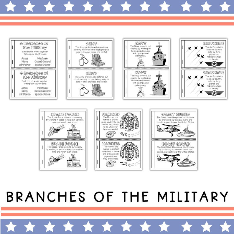 Veterans Day Mini Book Printable • Patriotic Activity • Learning About ...