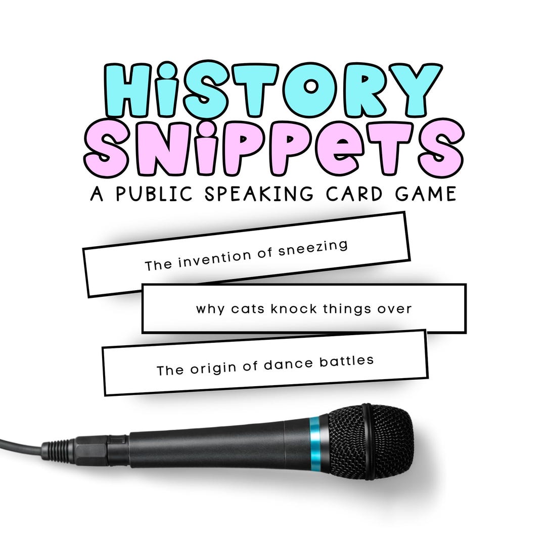 Funny Public Speaking Prompt Cards for Kids: Improv Storytelling Game ...