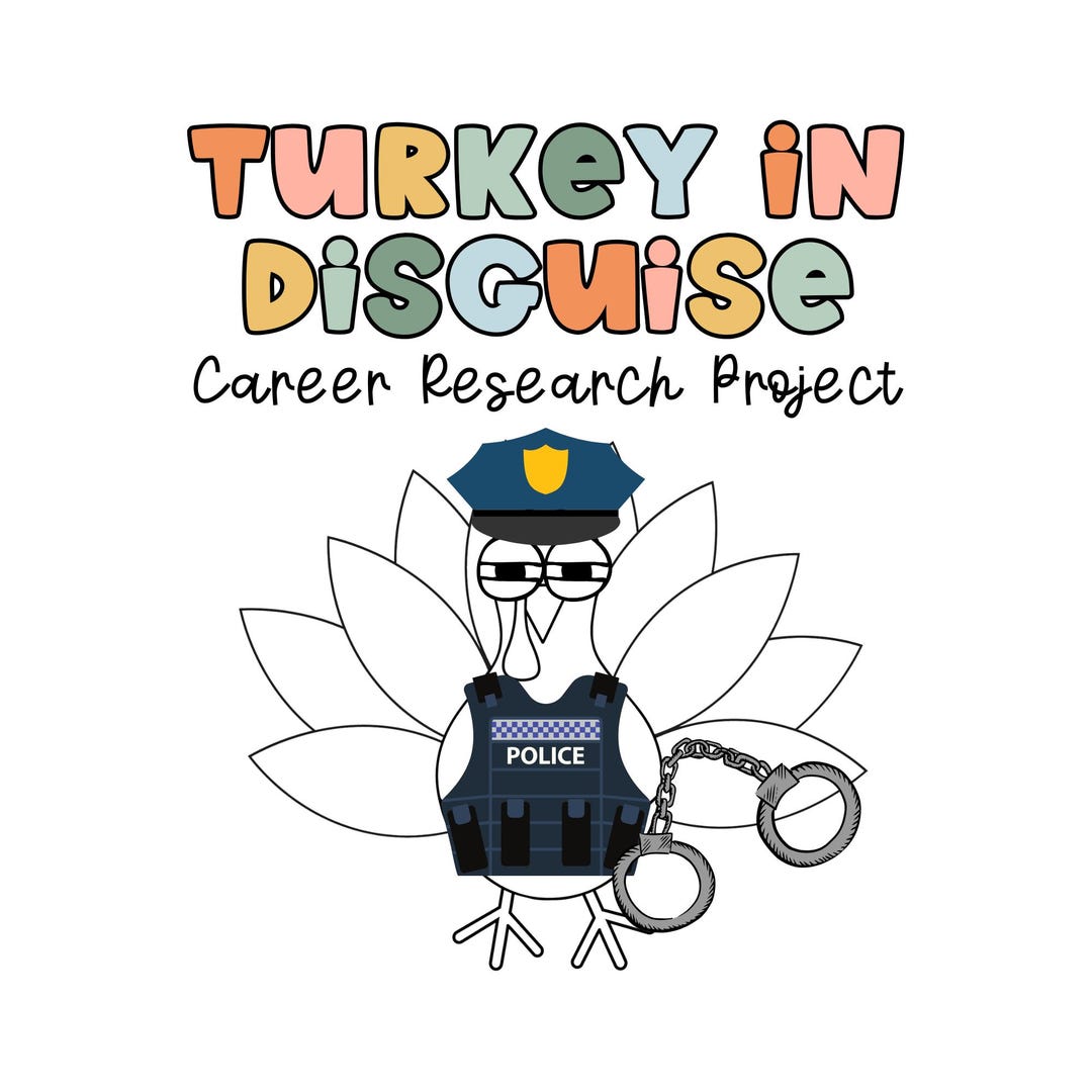 Thanksgiving Turkey in Disguise Career Research Project | Career ...