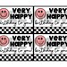 Back to School Checkered Smiley Birthday Gift Tags | Students, Teachers ...