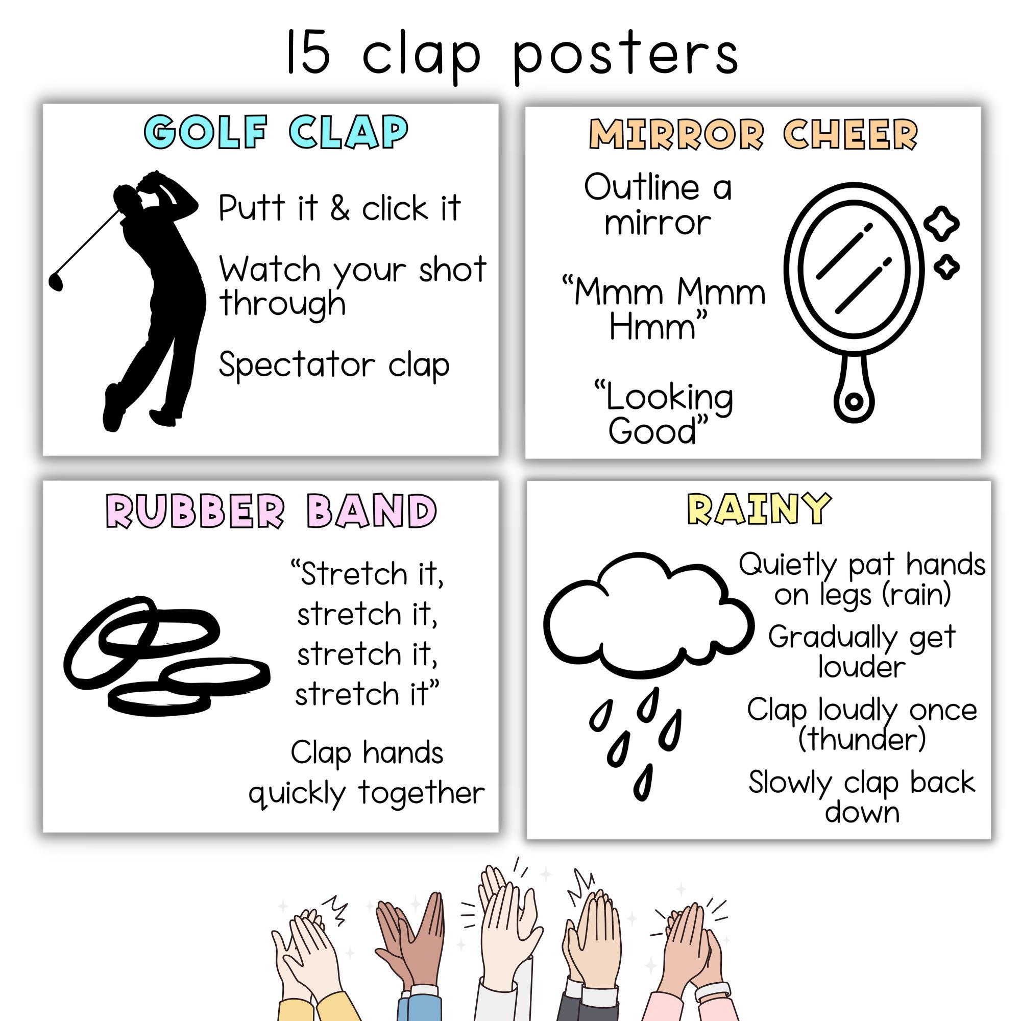 AVID Clap Posters for Any Grade | Back to School Classroom Decor | Fun ...