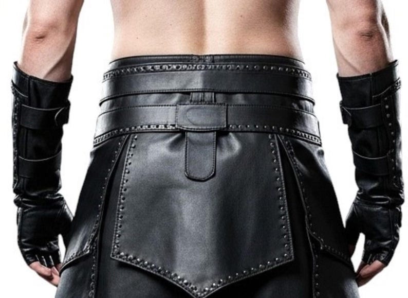 Handmade Leather Warrior Kilt | Gothic Studded Cosplay Outfit - Etsy