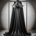 Black Leather Sorcerer Cloak – Gothic Cathedral Hood, Cosplay Cape - Etsy