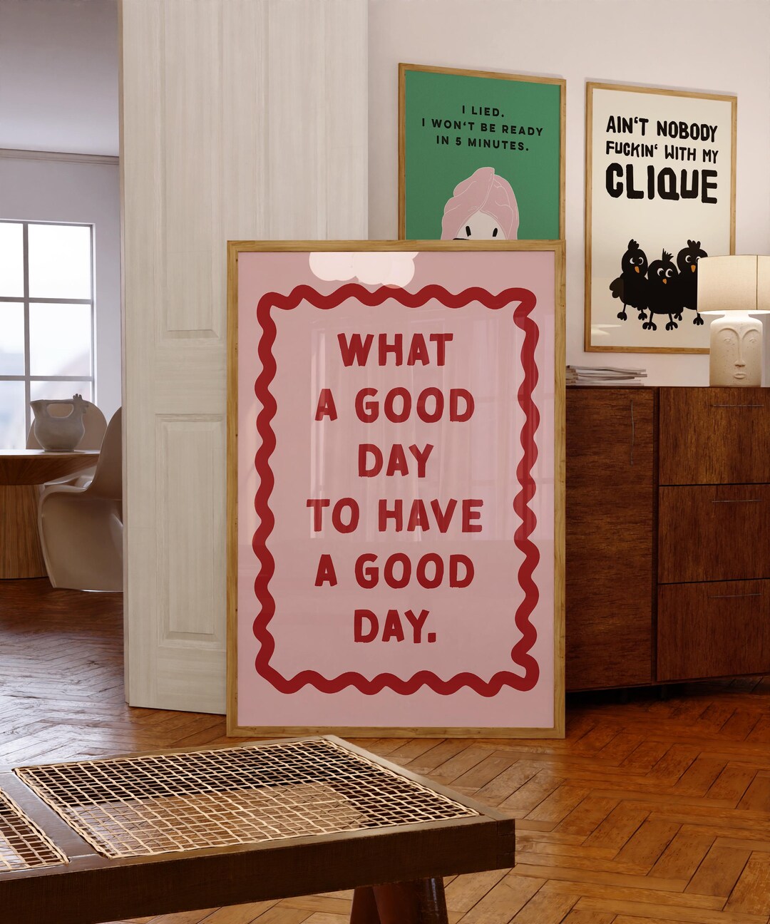 Pink Affirmation Print: Retro Preppy Room Decor (digital Download) - Etsy