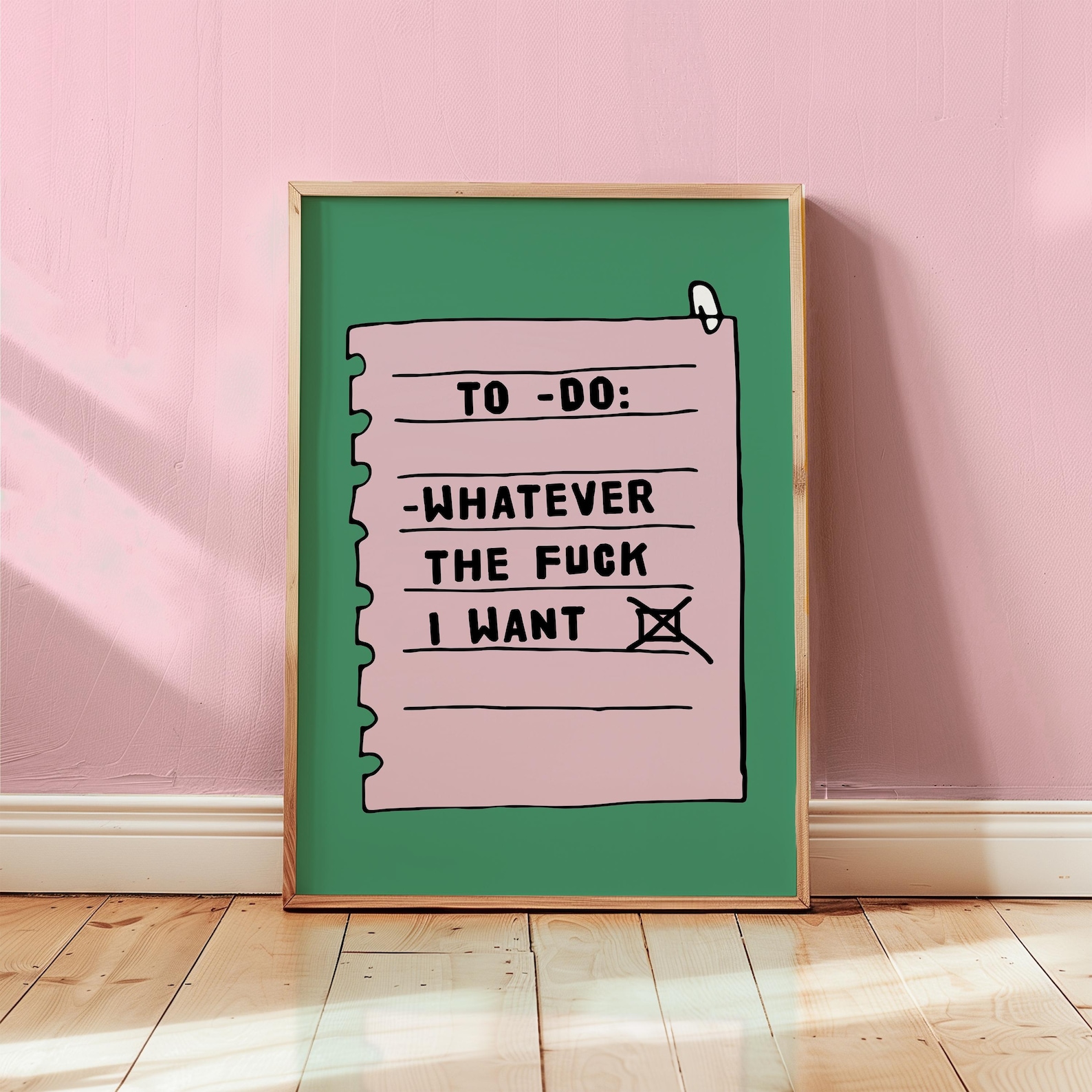 Retro To-do List Poster: Empowering Maximalist Wall Art - Etsy