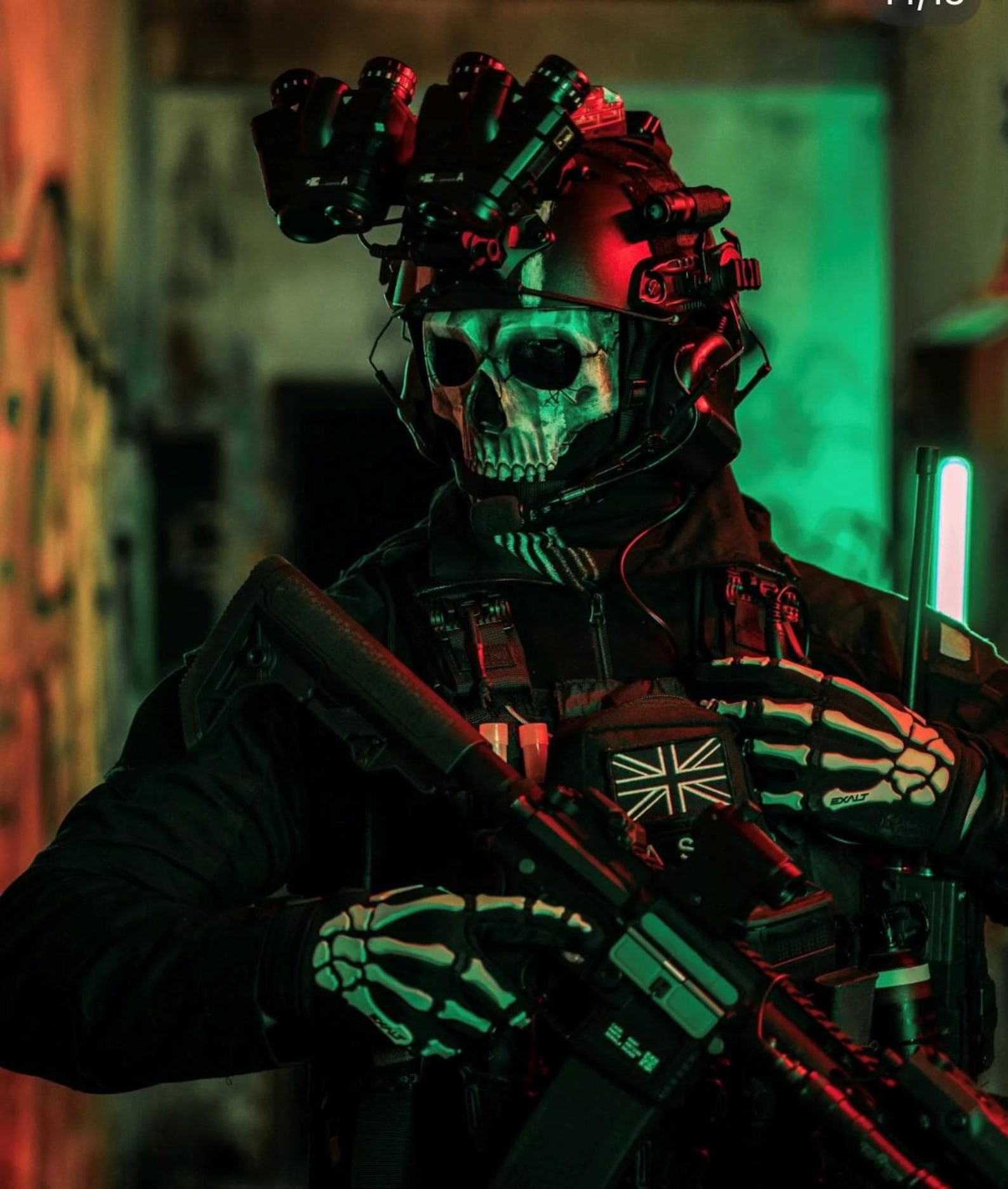 Tactical SAS Ghost Mask Cosplay Costume Set - Etsy