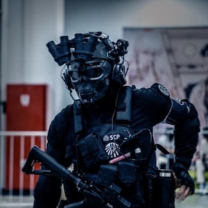 Skull Tactical Helmet Set, COD Cosplay Gear, Airsoft Military Mask ...