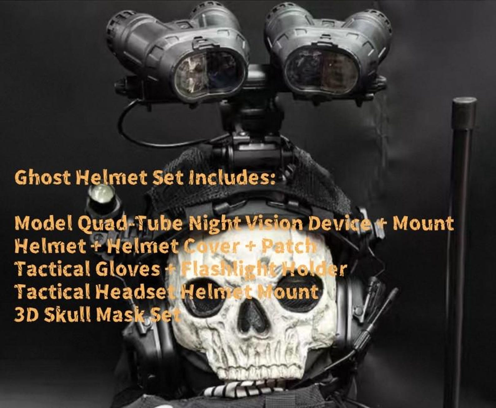 Tactical SAS Ghost Mask Cosplay Costume Set - Etsy