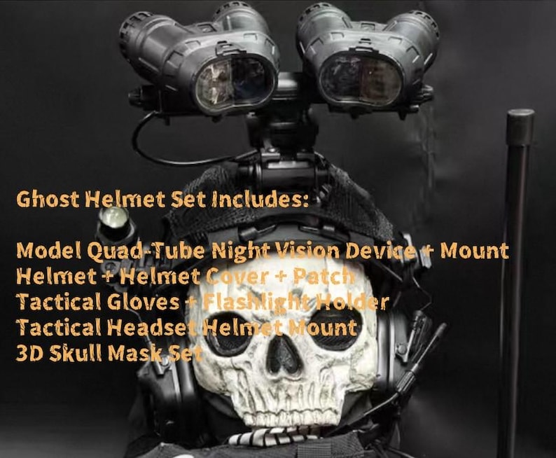 Tactical SAS Ghost Mask Cosplay Costume Set - Etsy