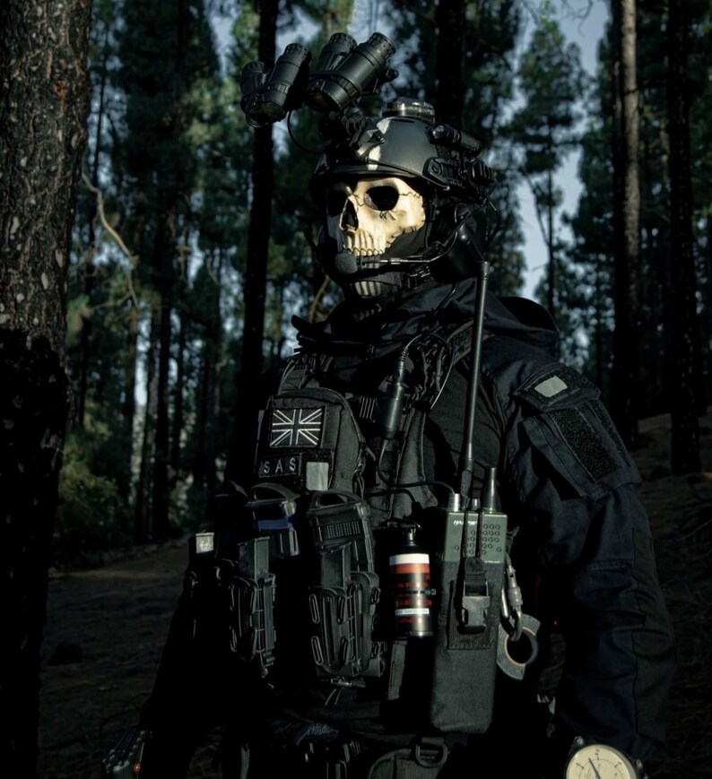 Tactical SAS Ghost Mask Cosplay Costume Set - Etsy