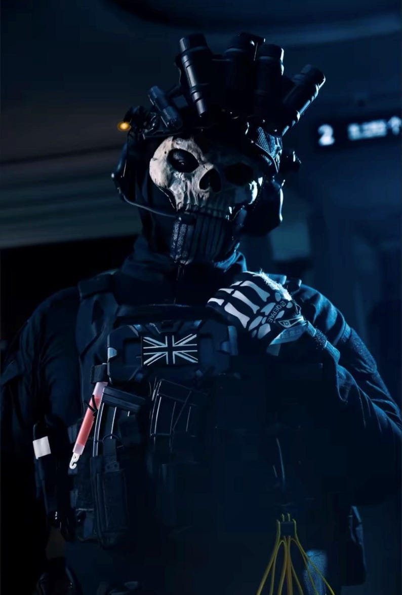 Tactical SAS Ghost Mask Cosplay Costume Set - Etsy