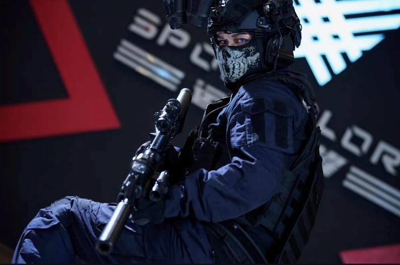 Ghost Cosplay Tactical Helmet, Call of Duty COD19 Special Forces ...