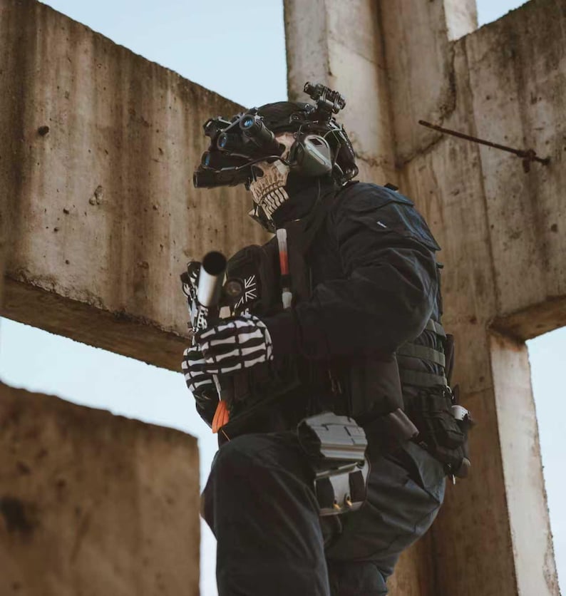 Tactical SAS Ghost Mask Cosplay Costume Set - Etsy