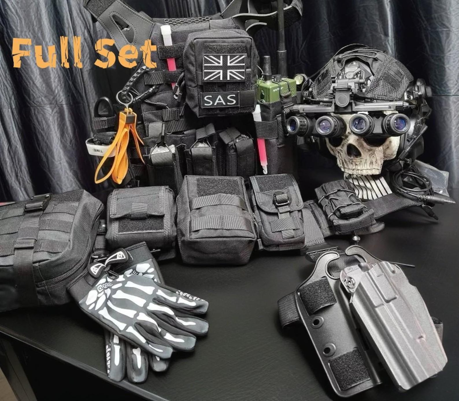 Tactical SAS Ghost Mask Cosplay Costume Set - Etsy