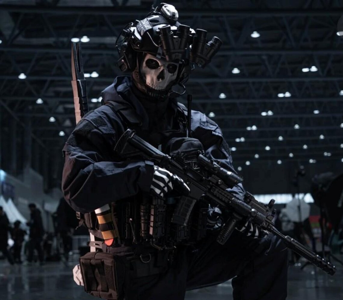 Tactical SAS Ghost Mask Cosplay Costume Set - Etsy