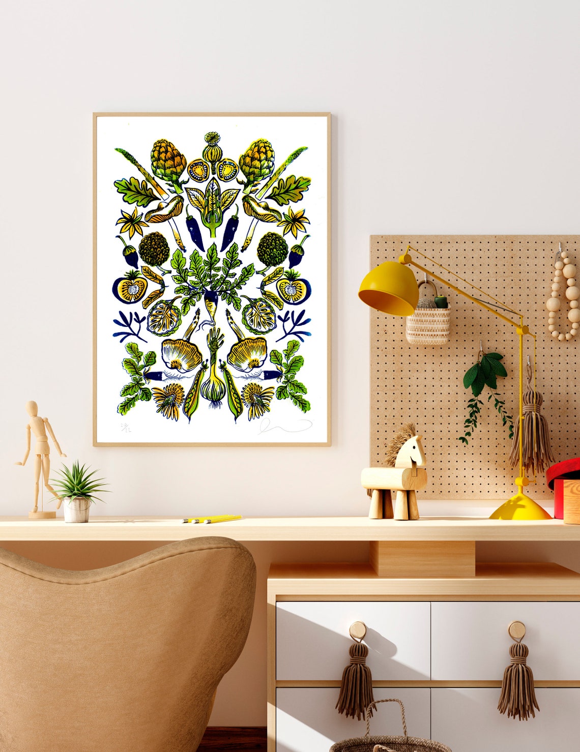 Vegetable Gardening Kitchen Wall Art - Etsy