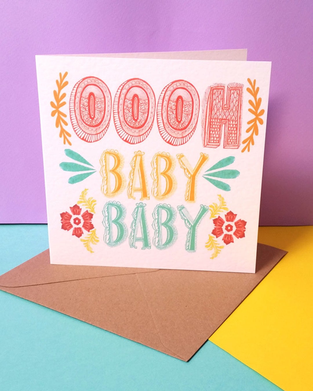 Gender Neutral New Baby Congratulation Card - Etsy