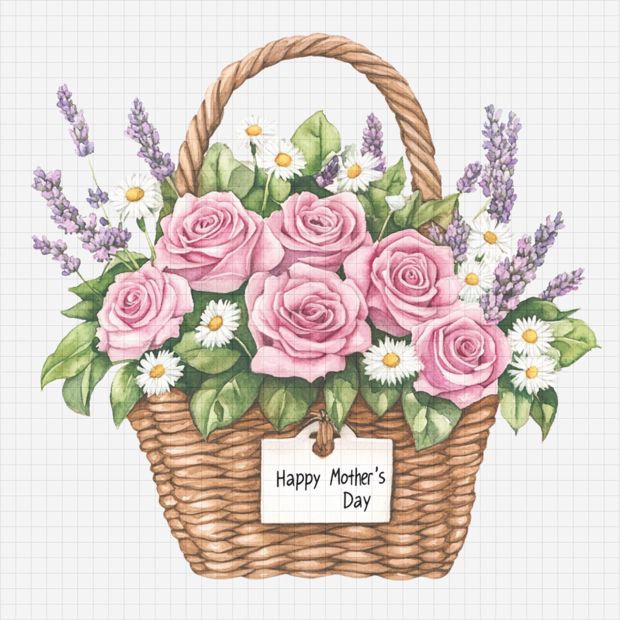Happy Mothers Day Clipart, Watercolor Mothers Day Flower Clipart ...