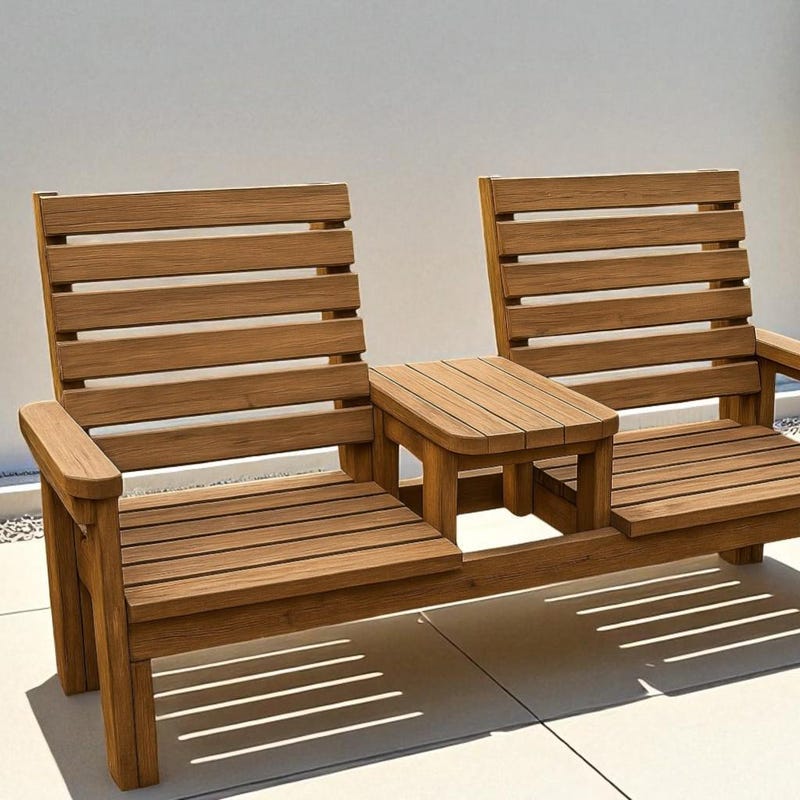 Double Bench - Etsy