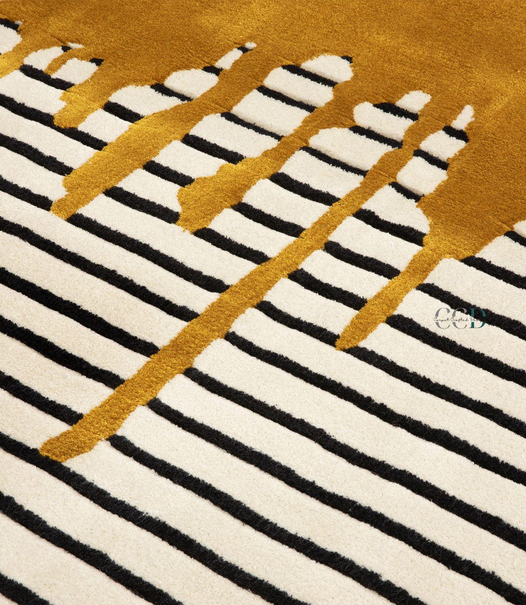 Hand Tufted Melting Rug, Living Room, Bedroom, Boho Rug, Modern Wool ...