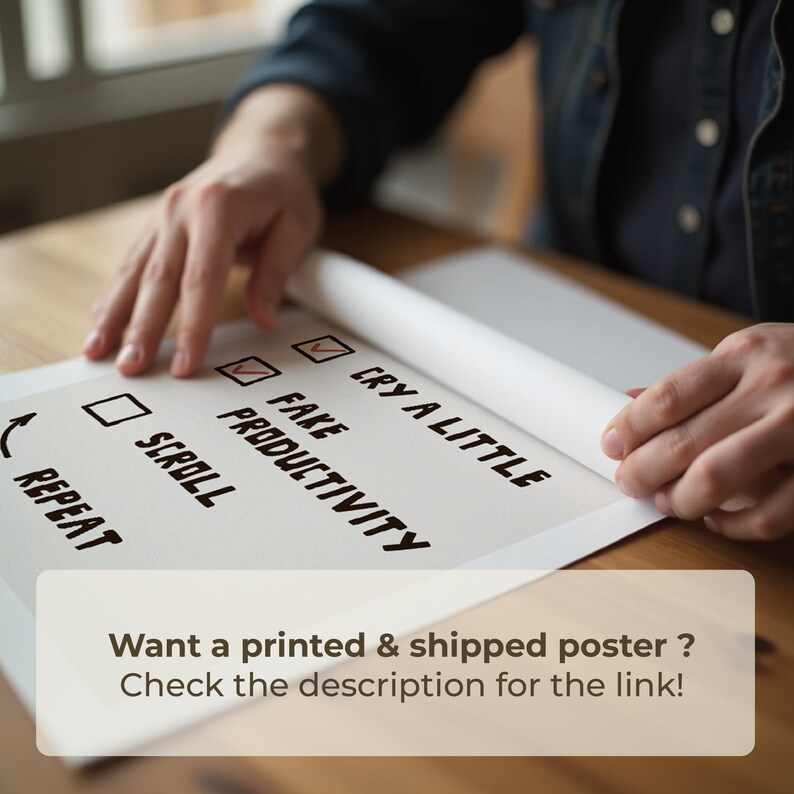 Funny to Do List Wall Art | Office Decor | Productivity Humor Poster ...