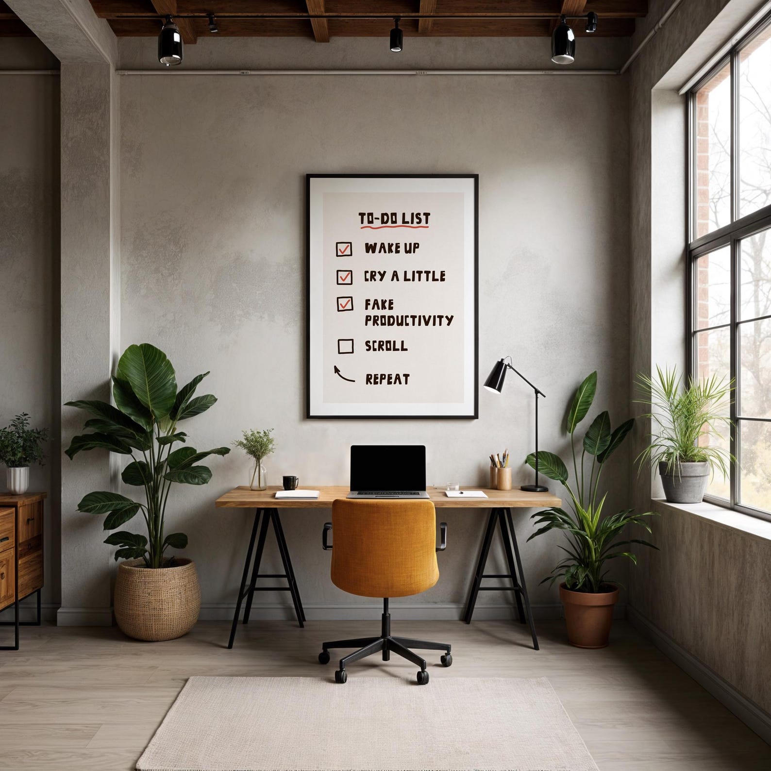 Funny to Do List Wall Art | Office Decor | Productivity Humor Poster ...