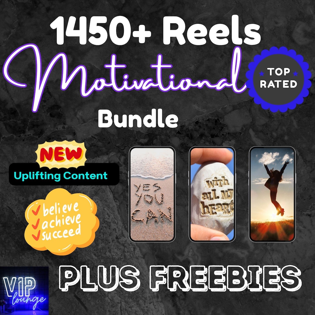 1450+ Motivational Inspirational Reels Mega Bundle | Animated & Text ...