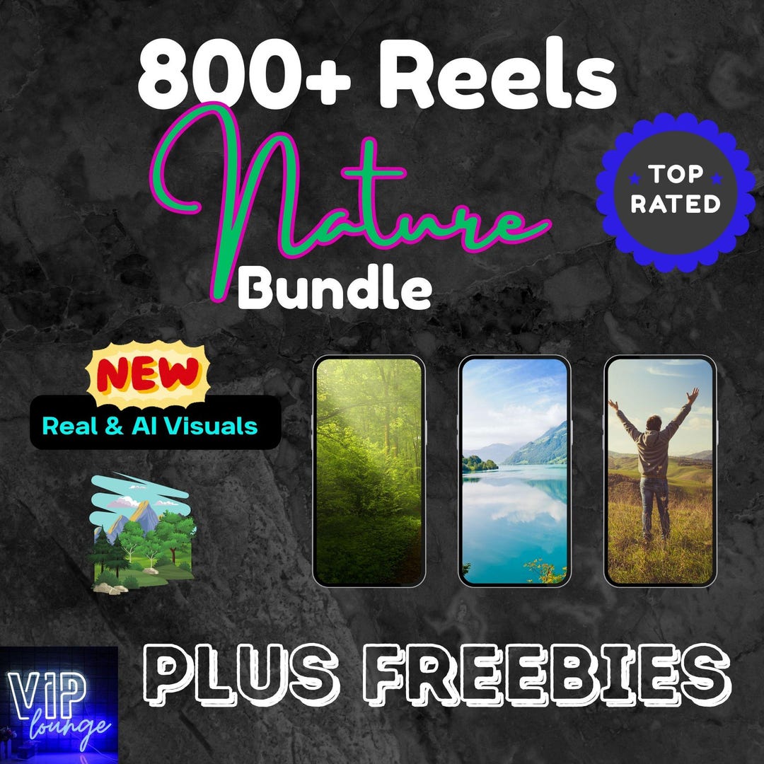 800+ Stunning Nature Reels Bundle | Real & Ai-generated High-quality ...