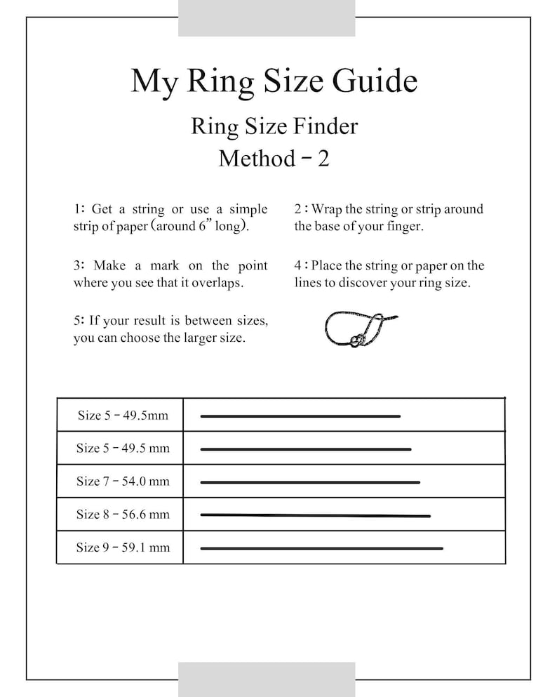 Customizable Ring Size Chart Canva Template – Digital Download - Etsy