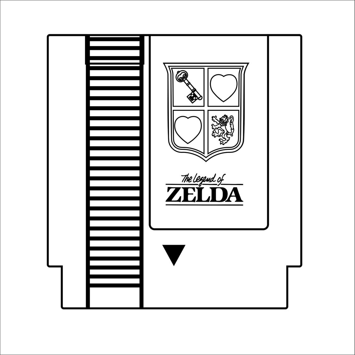 Retro Zelda Game Cartridge SVG | Laser Cut File | CNC & Glowforge Ready ...
