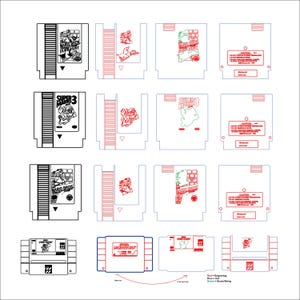 Retro Mario Game Cartridge SVG Bundle | Laser Cut Files (digital ...