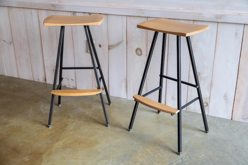 Modern, Industrial Bar Stool or Kitchen Stool. Both Durable ...