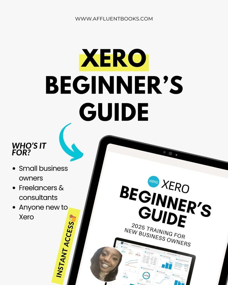 Xero 2025 Beginner's Guide - Etsy