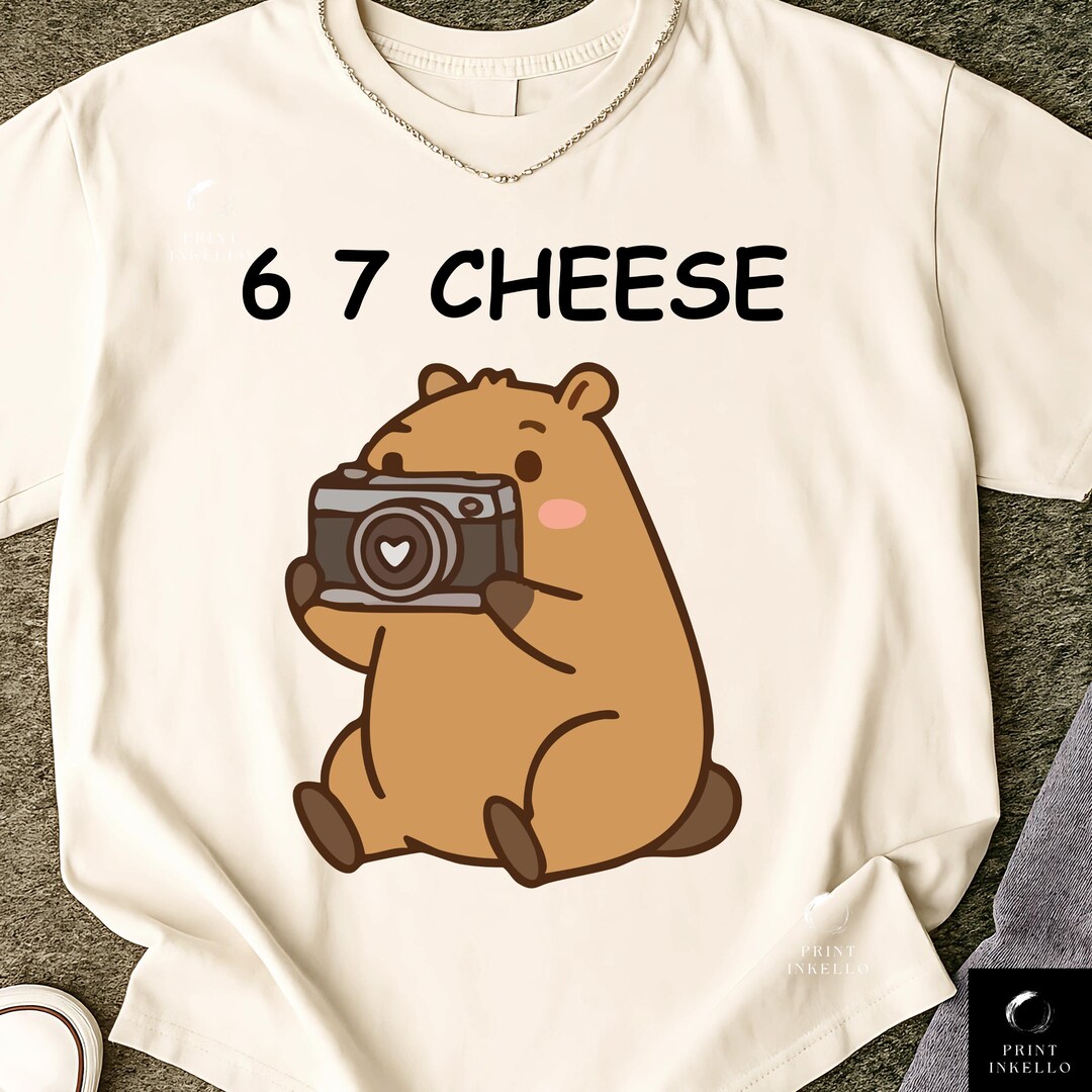 67 Capybara Photographer Meme PNG Funny Six Seven Gen Alpha Slang ...