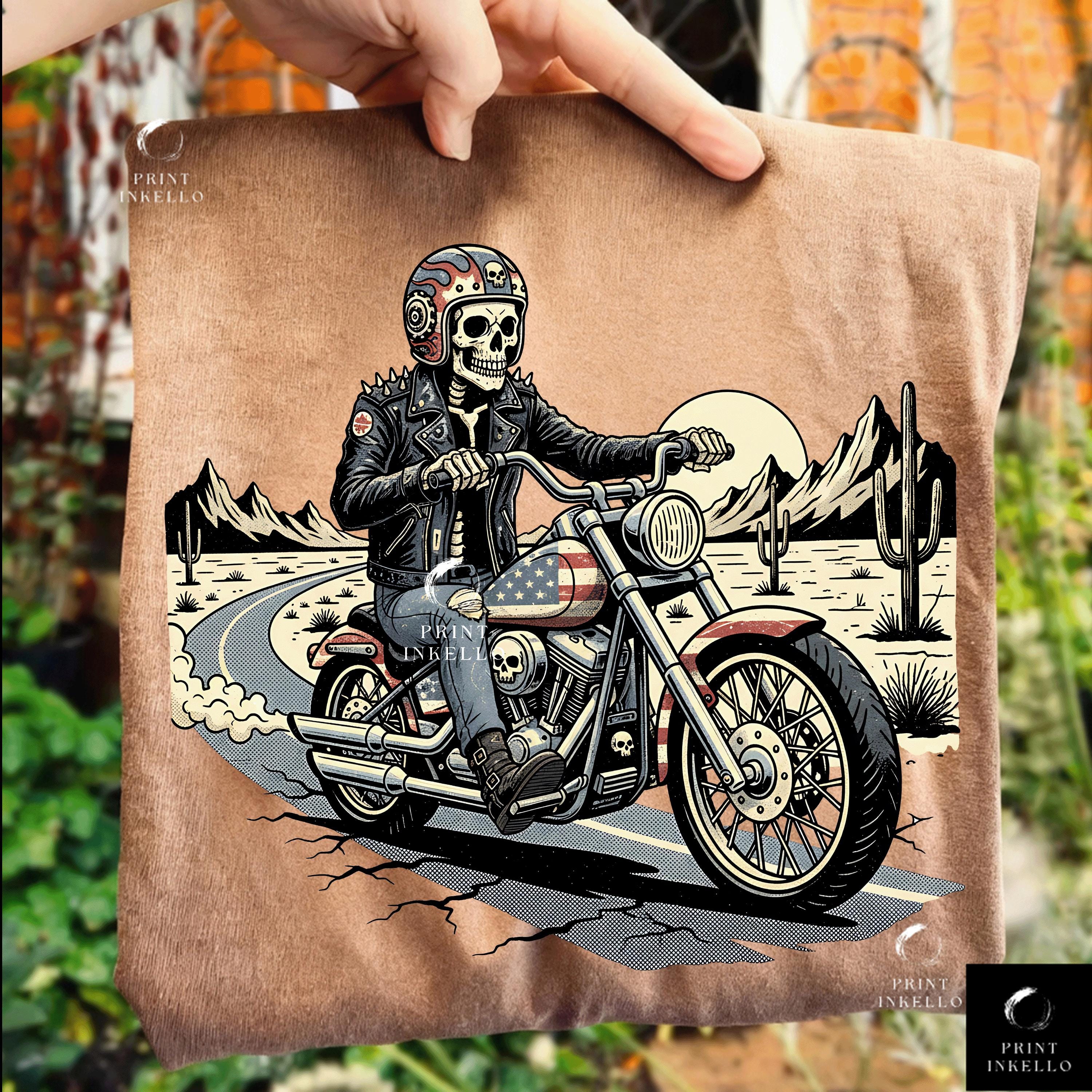 Motorcycle Png , Biker Png , Skeleton Bike Ride Png Shirt , Motorbike ...
