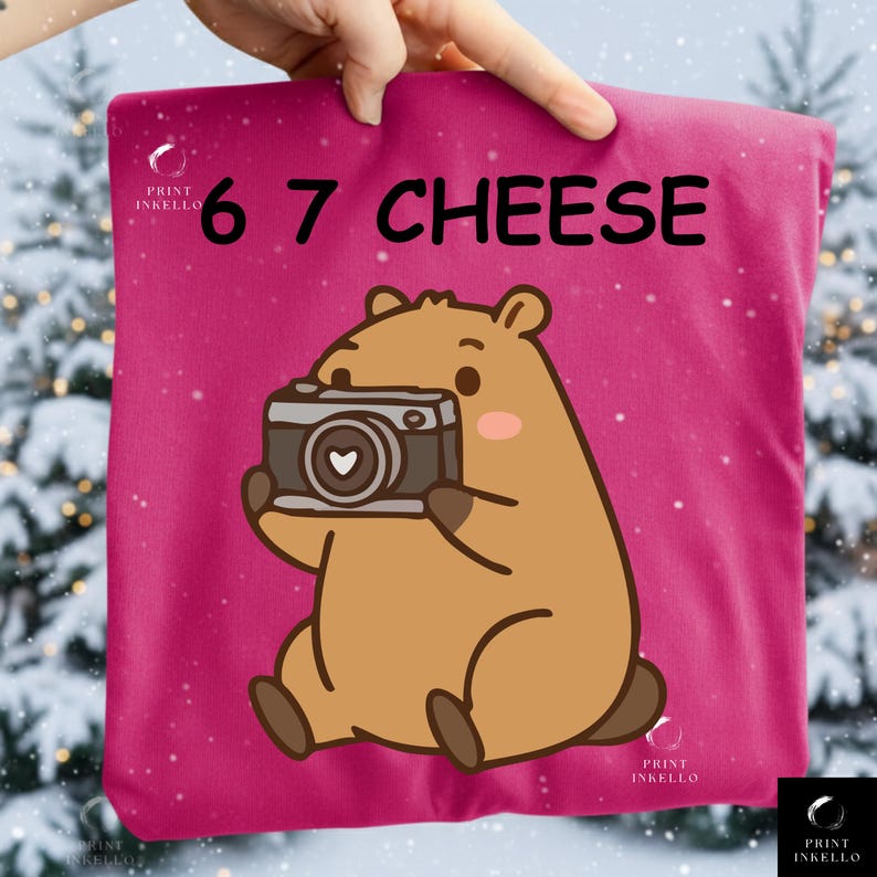 67 Capybara Photographer Meme PNG Funny Six Seven Gen Alpha Slang ...