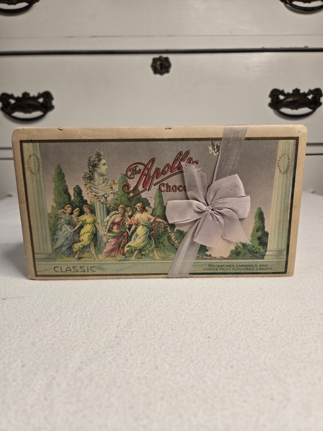 Antique Apollo Candy Box: 1920s Illustrated Cardboard Keepsake - Etsy