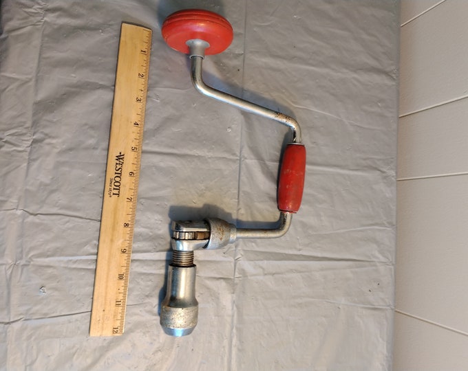 Antique Brace Drill Wood Handled Hand Drill USA No 310 Still Functions ...