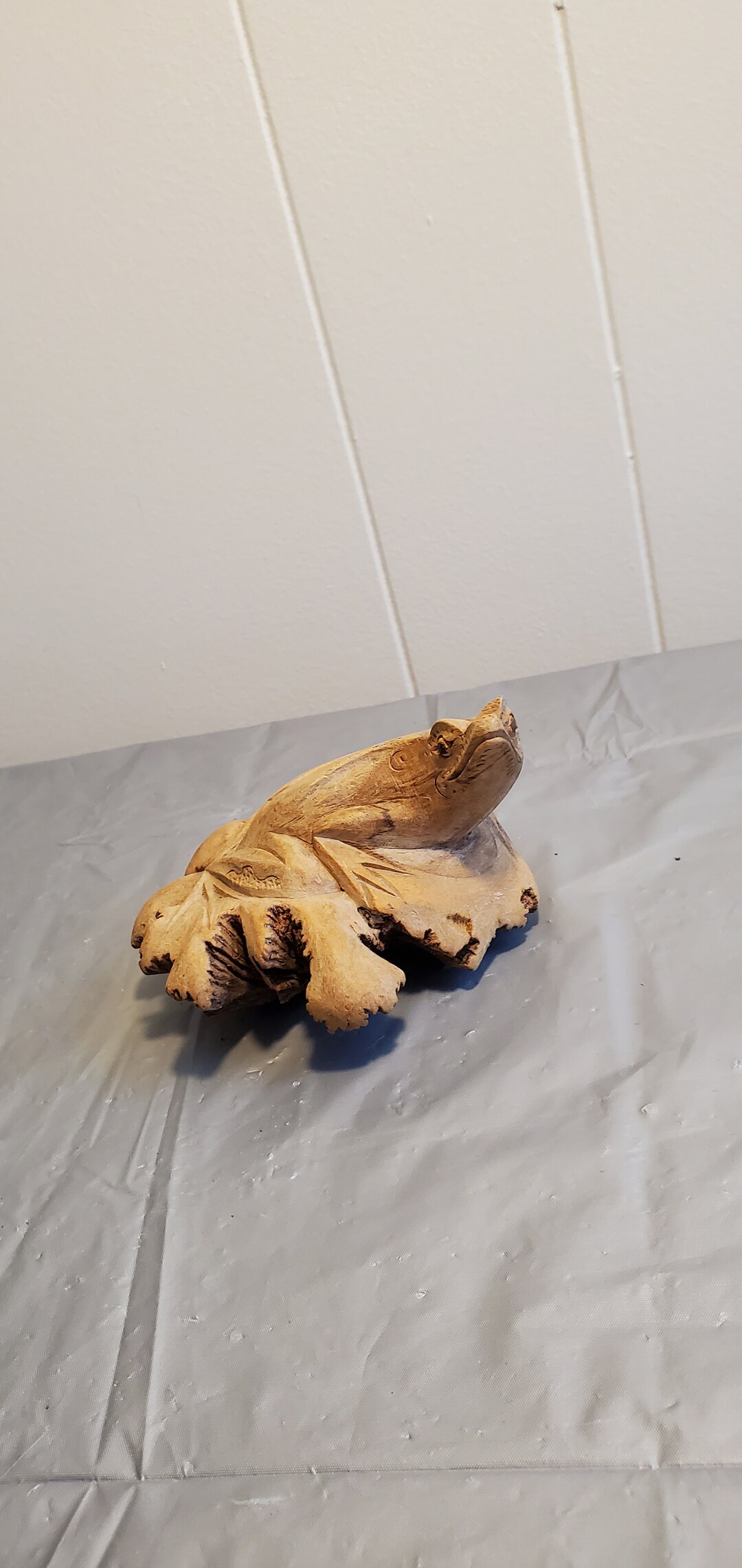 Vintage Hand Carved Tree Root Frog, Animal Figurine - Etsy