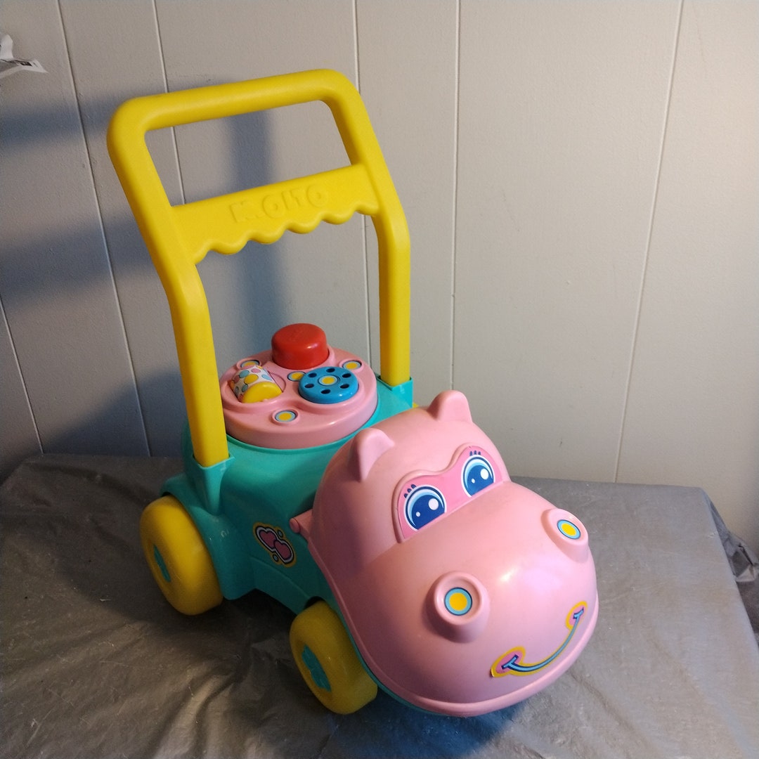Vintage Molto Hippo Push Toy, Toddler Walker Toy, Hippopotamus Toy - Etsy