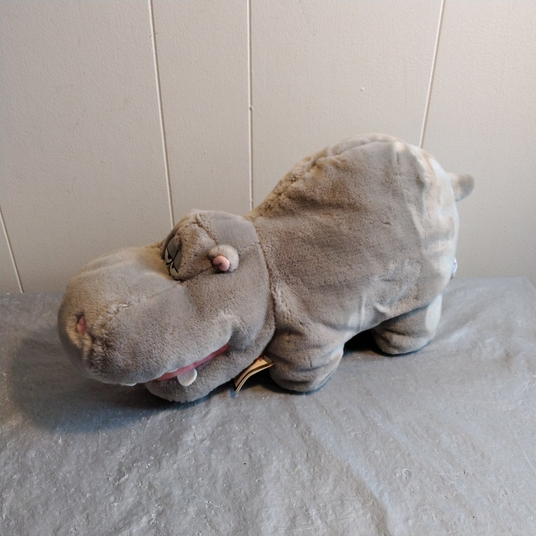 1980s Vintage Plush Hippo, Animal Crackers George Hippo Born to Dance ...